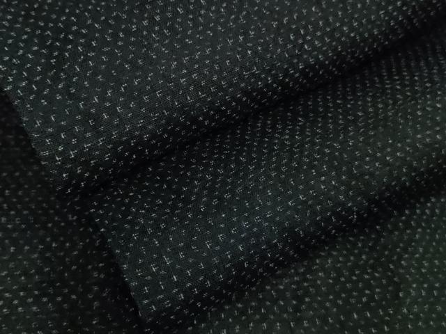 平和屋着物■極上　夏物　男性　重要無形文化財　本場宮古上布　濃藍色地　苧麻　逸品　DZAA9079kh5