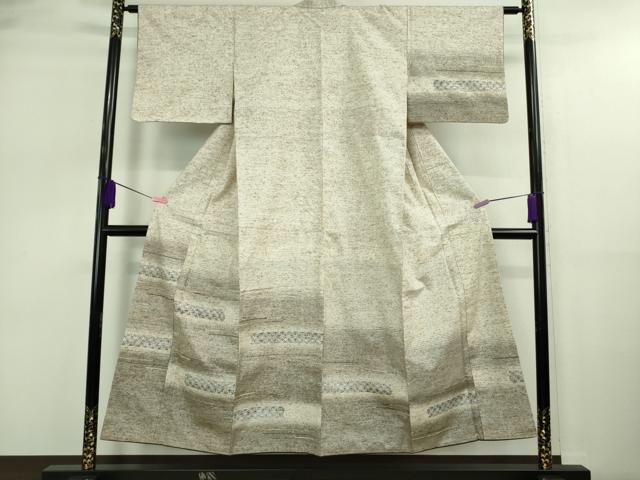 平和屋着物■極上　本場飯豊紬　訪問着　ぜんまい織　米沢　齋藤織物謹製　証紙付き　逸品　未使用　DZAA9143kh5