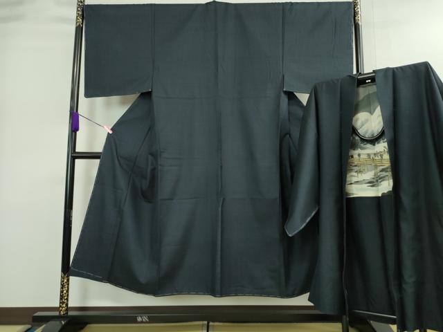 平和屋着物■極上　男性　本場大島紬　アンサンブル　長羽織　100亀甲　総詰め　逸品　未使用　DZAA9212kh5