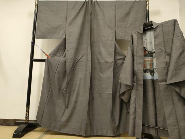 平和屋着物■極上　男性　本場大島紬　アンサンブル　キングサイズ　長羽織　100亀甲　総詰め　羽裏・山車　逸品　未使用　DZAA9216kh5