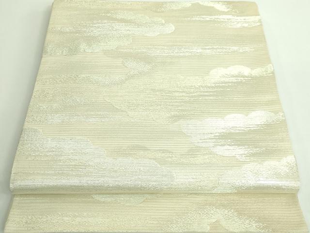 平和屋着物■極上　夏物　西陣　川島織物　六通柄　本袋帯　雲重ね　金銀糸　逸品　DZAA9274kh5