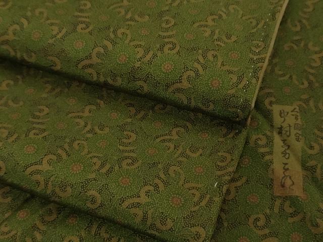 平和屋着物■極上　重要無形文化財　人間国宝　中村勇二郎　江戸小紋　古代菊　逸品　DZAA9397kh5
