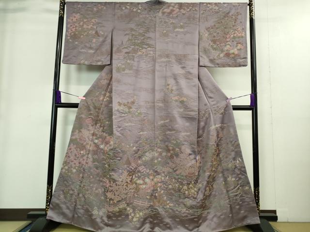 平和屋本店■極上　中国三大刺繍　スワトウ刺繍　汕頭刺繍　総刺繍　訪問着　御所解文　逸品　未使用　DZAA9409kh5