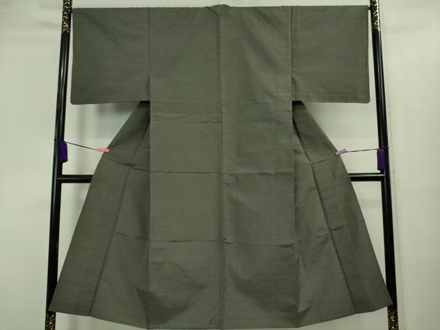 平和屋着物■極上　男性　紬　単衣　色無地　藍海松茶色　逸品　未使用　DZAA9422kh5