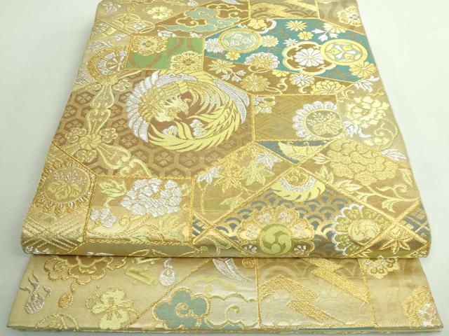平和屋着物■極上　西陣　川島織物　六通柄　本袋帯　唐織　鳳凰吉祥文　金銀糸　逸品　DZAA9510kh5