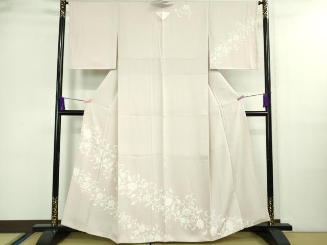 平和屋本店■極上　訪問着　更紗花文　薄桜色地　金彩　逸品　未使用　DZAA9578kh5