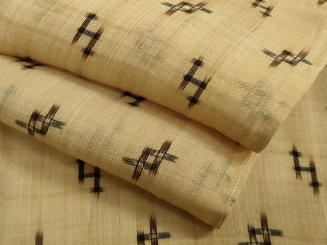 平和屋本店■極上　夏物　芭蕉布　手積み芭蕉糸100％　逸品　未使用　DZAA9596kh5