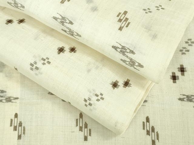 平和屋本店■極上　夏物　沖縄県無形文化財指定　本場八重山上布 　麻　西武百貨店扱い　逸品　未使用　DZAA9597kh5