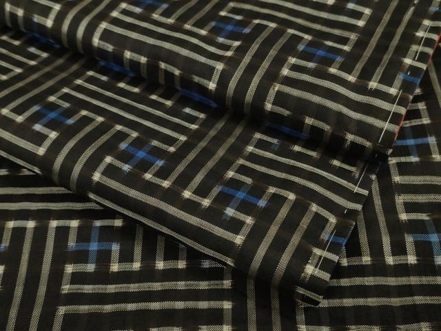 平和屋着物■希少　本場大島紬　龍郷絣　秋名バラ　逸品　未使用　DZAA9608kh5