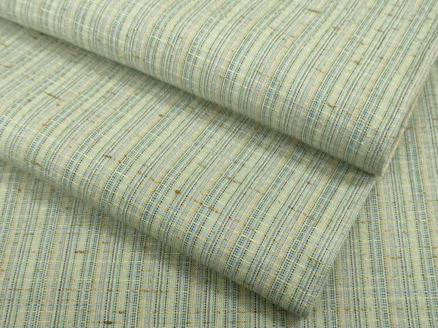 平和屋着物■極上　ぜんまい紬　単衣　間道　逸品　DZAA9625kh5