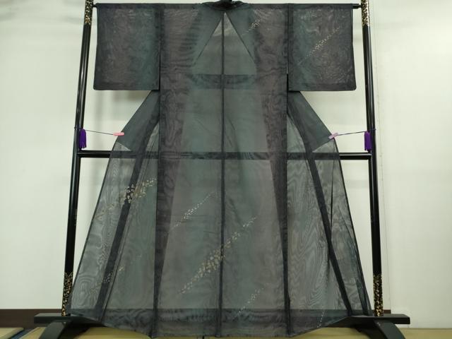 平和屋着物■極上　訪問着　無双　紗袷　紗×紗　箔散らし　暈し染め　金銀彩　逸品　未使用　DZAA9655kh5