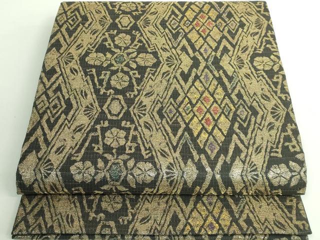 平和屋着物■極上　六通柄袋帯　花菱文　金糸　逸品　DZAA9746kh5