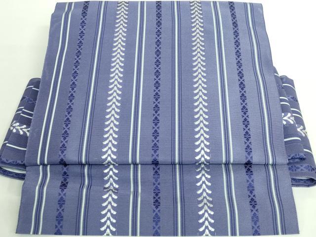 平和屋着物■極上　夏物　本場筑前博多織　つけ帯　紗献上　紫苑色地　逸品　DZAA9762kh5