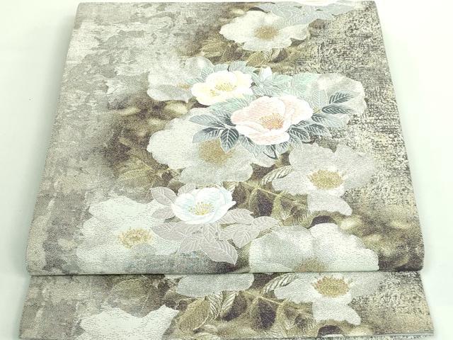 平和屋着物■極上　六通柄袋帯　唐織　慶祝　枝花文　金糸　逸品　DZAA9765kh5