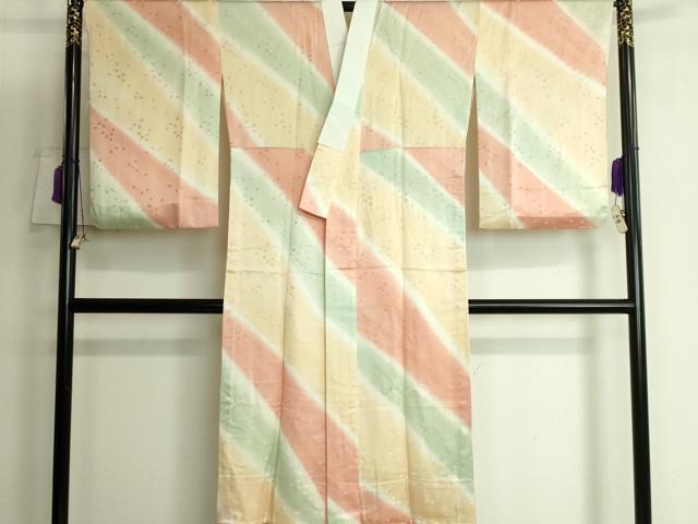 平和屋着物■上質な長襦袢　無双仕立て　舞桜　暈し染め　鈴乃屋扱い　逸品　DZAA9789kh5