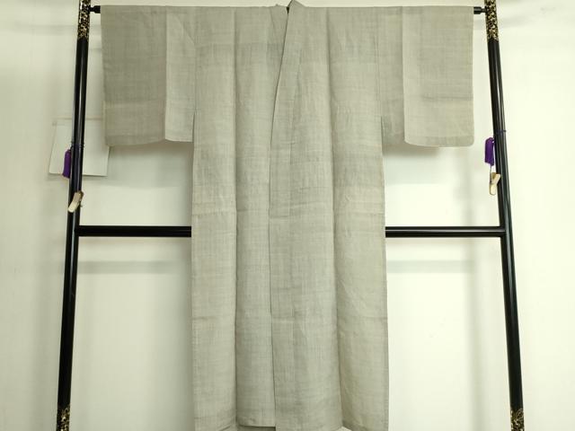 平和屋着物■夏物　男性　長襦袢　鶸茶色地　麻　逸品　DZAA9798kh5