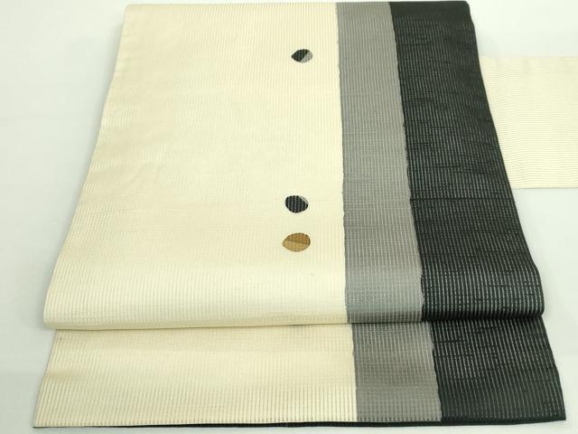 平和屋着物■極上　夏物　九寸名古屋帯　間道　逸品　DZAA9806kh5