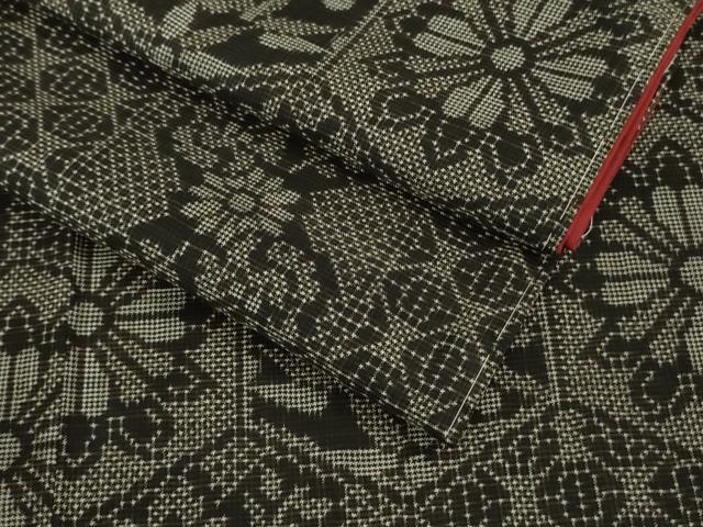 平和屋着物■極上　本場大島紬　7マルキ　亀甲花文　逸品　未使用　DZAA9934kh5