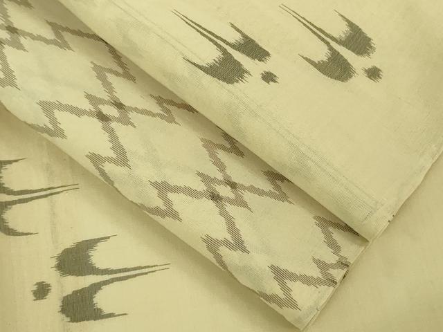 平和屋着物■極上　夏物　本場琉球絣　夏琉球　蒸栗色地　逸品　DZAA9987kh5