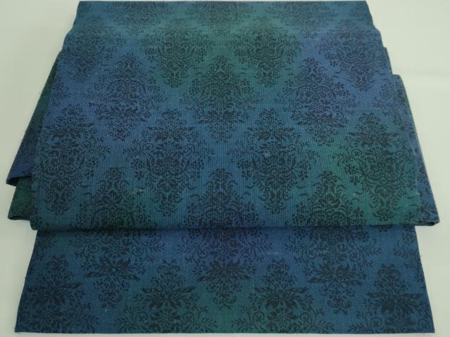 平和屋着物■極上　つけ帯　紬地　花菱文　逸品　DZAB0022kh5