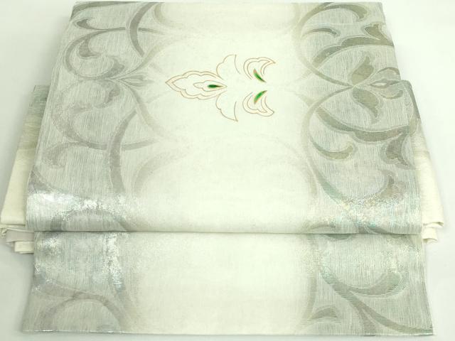 平和屋着物■極上　西陣　川島織物　つけ帯　螺鈿　オールシーズン　唐草文　金彩　さが美扱い　逸品　DZAB0029kh5