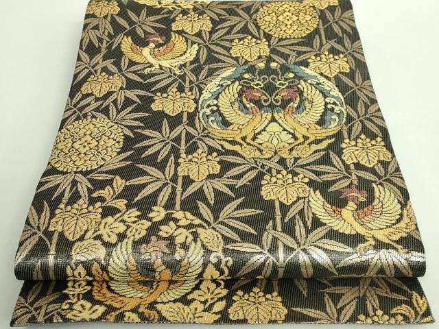 平和屋着物■極上　紋屋井関　御寮織　六通柄袋帯　鳳凰花文　金糸　逸品　DZAB0099kh5