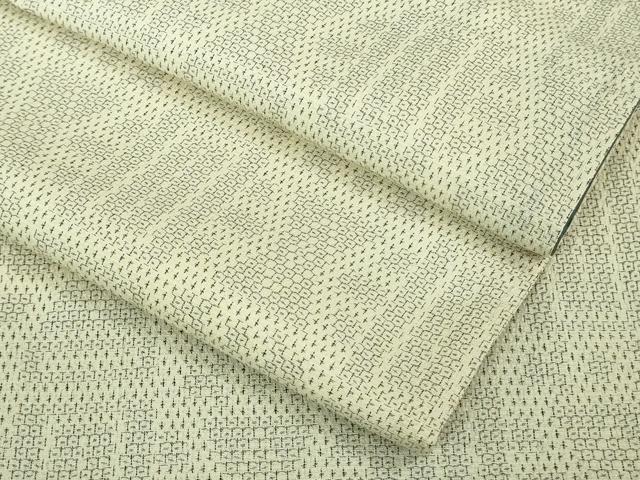 平和屋着物■極上　本塩沢　110亀甲　吉祥文　逸品　未使用　DZAB0112kh5