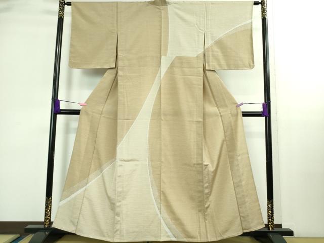 平和屋着物■極上　本塩沢　やまだ織　訪問着　染色作家　桐村博　逸品　未使用　DZAB0170kh5