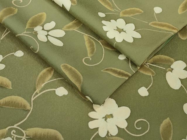 平和屋着物■極上　小紋　花唐草文　暈し染め　逸品　DZAB0184kh5