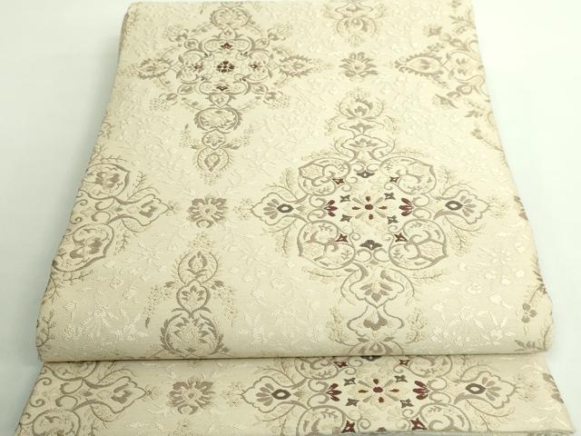 平和屋着物■極上　両面　六通柄袋帯　花菱文　逸品　DZAB0226kh5