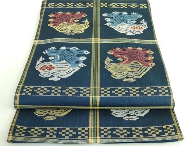 平和屋本店■極上　太鼓柄　本袋帯　龍村平蔵柄　甲比丹孔雀　逸品　DZAB0243kh5