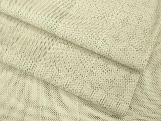 平和屋本店■極上　夏物　本場大島紬　夏大島　麻の葉　七宝間道　逸品　DZAB0303kh5