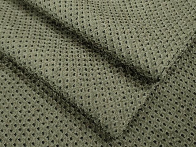 平和屋本店■極上　男性　小紋　単衣　キングサイズ　総絞り　逸品　DZAB0346kh5