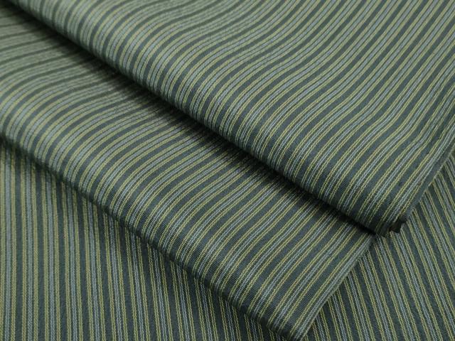 平和屋着物■極上　男性　お召　単衣　縞　逸品　DZAB0352kh5