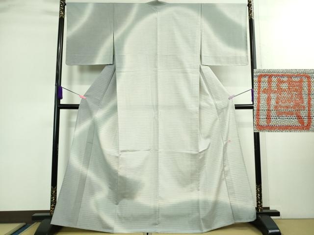 平和屋着物■極上　本塩沢　やまだ織　訪問着　染色作家　桐村博　訪問着　単衣　逸品　未使用　DZAB0357kh5