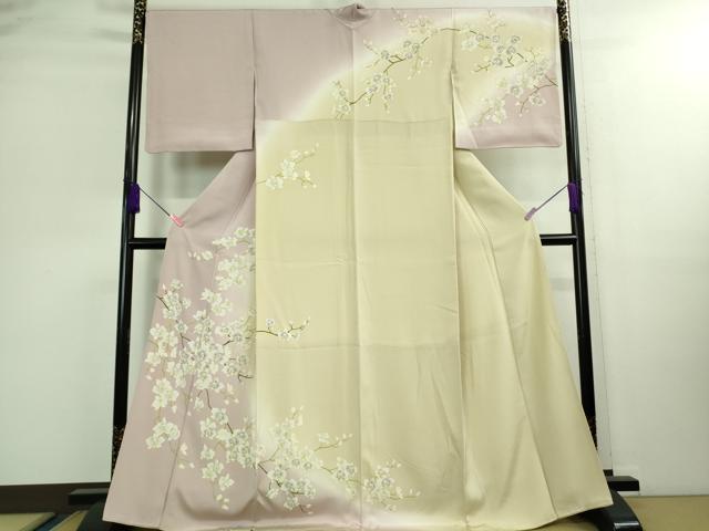 平和屋本店■極上　訪問着　胡蝶蘭　暈し染め　逸品　DZAB0363kh5