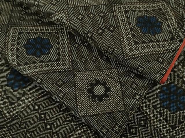 平和屋着物■希少　本場大島紬　龍郷絣　逸品　未使用　DZAB0376kh5