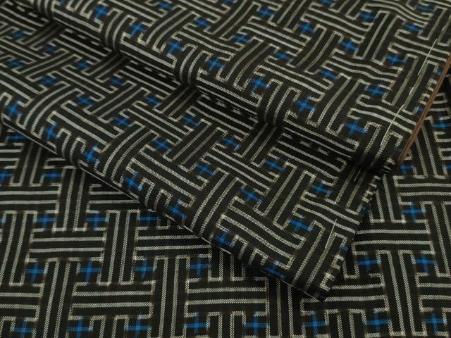 平和屋着物■希少　本場大島紬　龍郷絣　秋名バラ　逸品　DZAB0377kh5