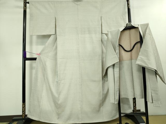 平和屋本店■極上　本塩沢　アンサンブル　羽織セット　110亀甲　総絣　逸品　未使用　DZAB0444kh5