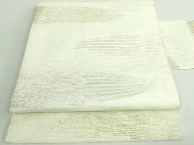 平和屋着物■極上　夏物　九寸名古屋帯　羽　金銀糸　逸品　DZAB0468kh5