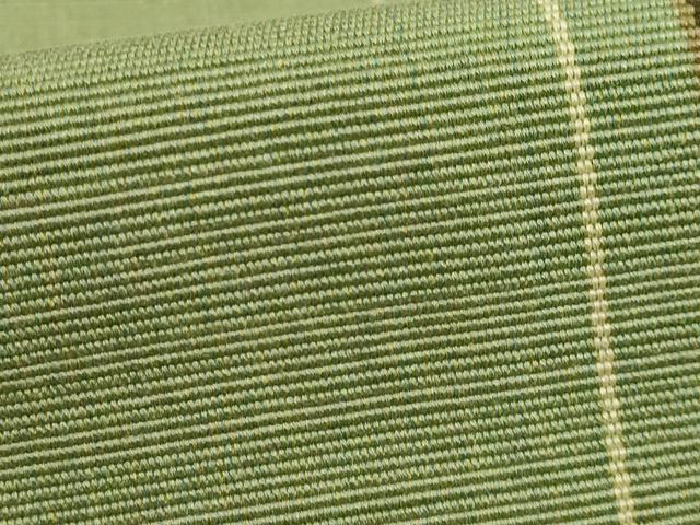 平和屋着物□極上 沖縄県伝統工芸品 八重山ミンサー 手織り 八寸名古屋