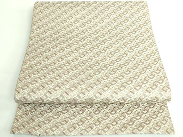 平和屋本店■極上　本場筑前博多織　大倉織物　誠之輔　八寸名古屋帯　琥珀織　逸品　DZAB0505kh5