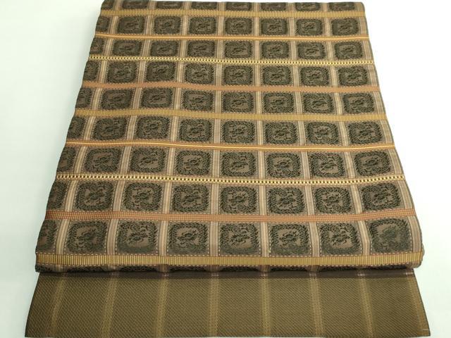 平和屋着物■極上　丸帯　吉野間道　龍　逸品　DZAB0511kh5