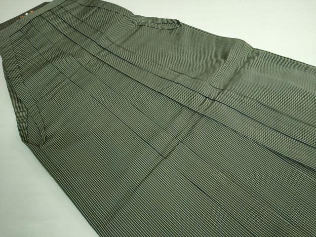 平和屋着物■極上　男性　馬乗り袴　縞　逸品　DZAB0547kh5