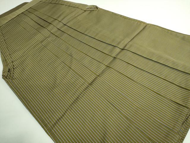 平和屋着物■極上　男性　精巧神代平　馬乗り袴　縞　逸品　DZAB0549kh5