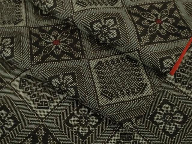 平和屋着物■希少　本場大島紬　龍郷絣　逸品　DZAB0585kh5