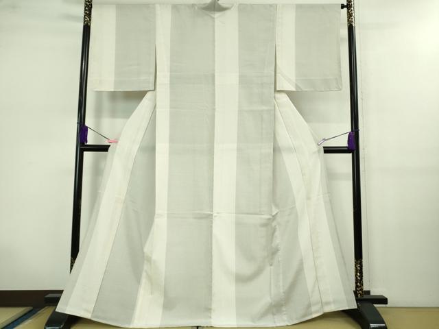 平和屋本店■極上　本塩沢　単衣　110亀甲　間道　逸品　未使用　DZAB0621kh5