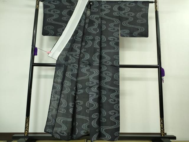 平和屋本店□極上 夏物 重要無形文化財 本場宮古上布 苧麻 流水