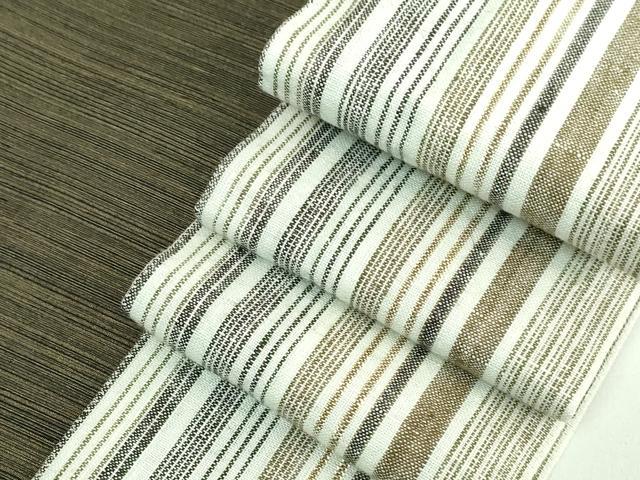 平和屋着物■極上　男性　角帯　縞　金糸　逸品　DZAB0667kh5