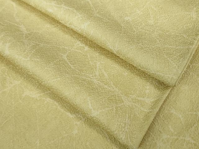 平和屋着物■極上　小紋　単衣　氷割文　蒸栗色地　逸品　DZAB0767kh5